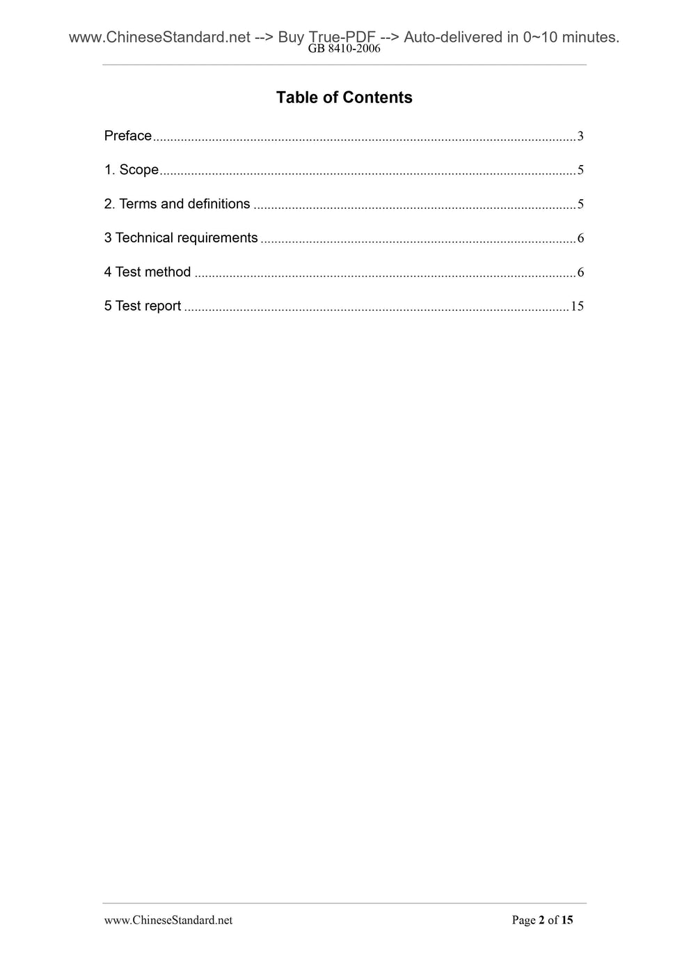 GB 8410-2006 English PDF – www.ChineseStandard.us (www.ChineseStandard.net)