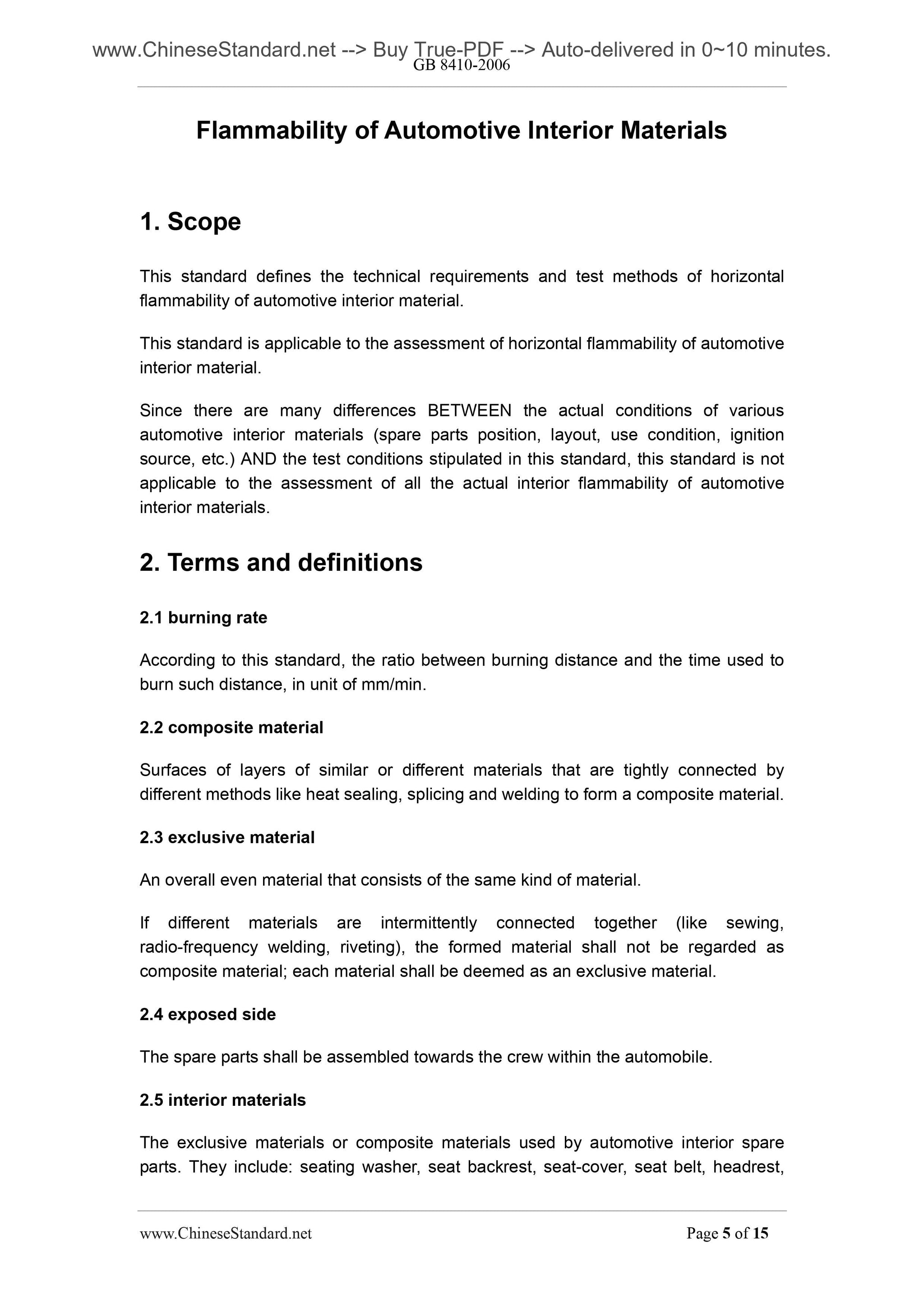 GB 8410-2006 English PDF (GB8410-2006) – Sales@ChineseStandard.net ...