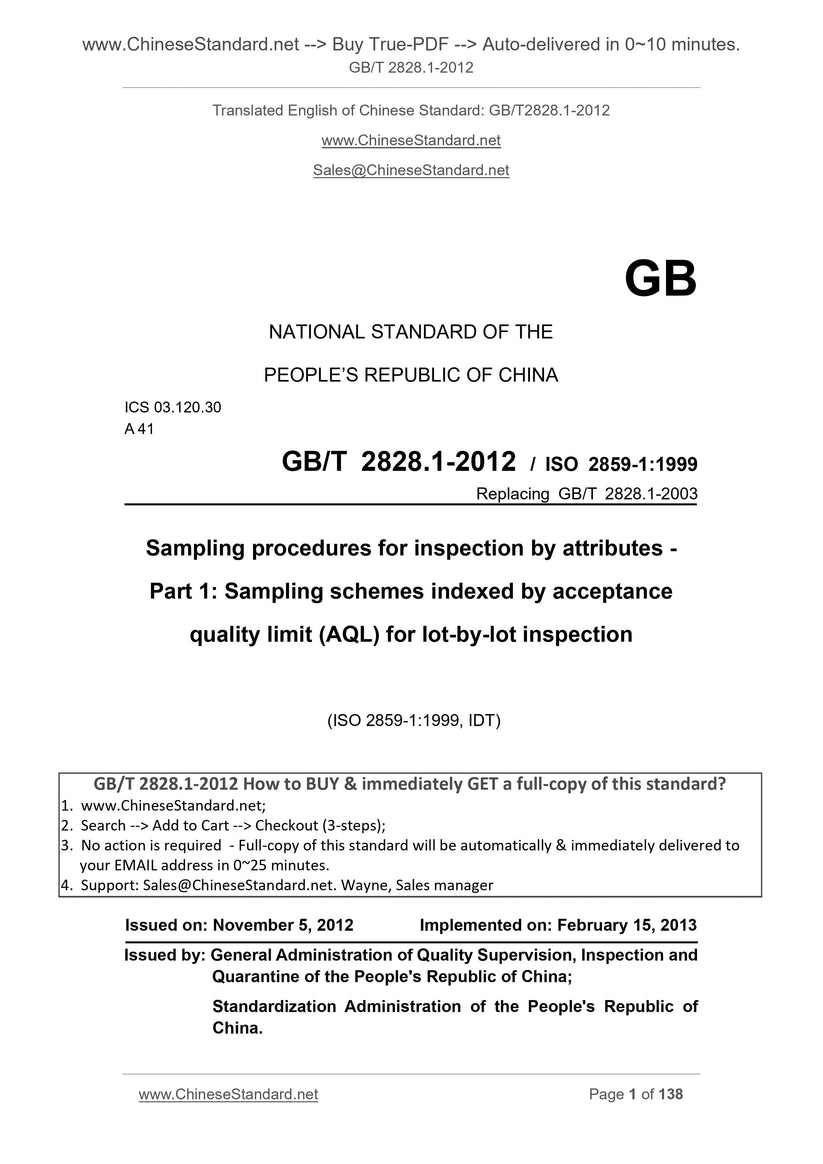 GB/T 2828.1-2012 English PDF (GB/T2828.1-2012) – www.ChineseStandard.us ...