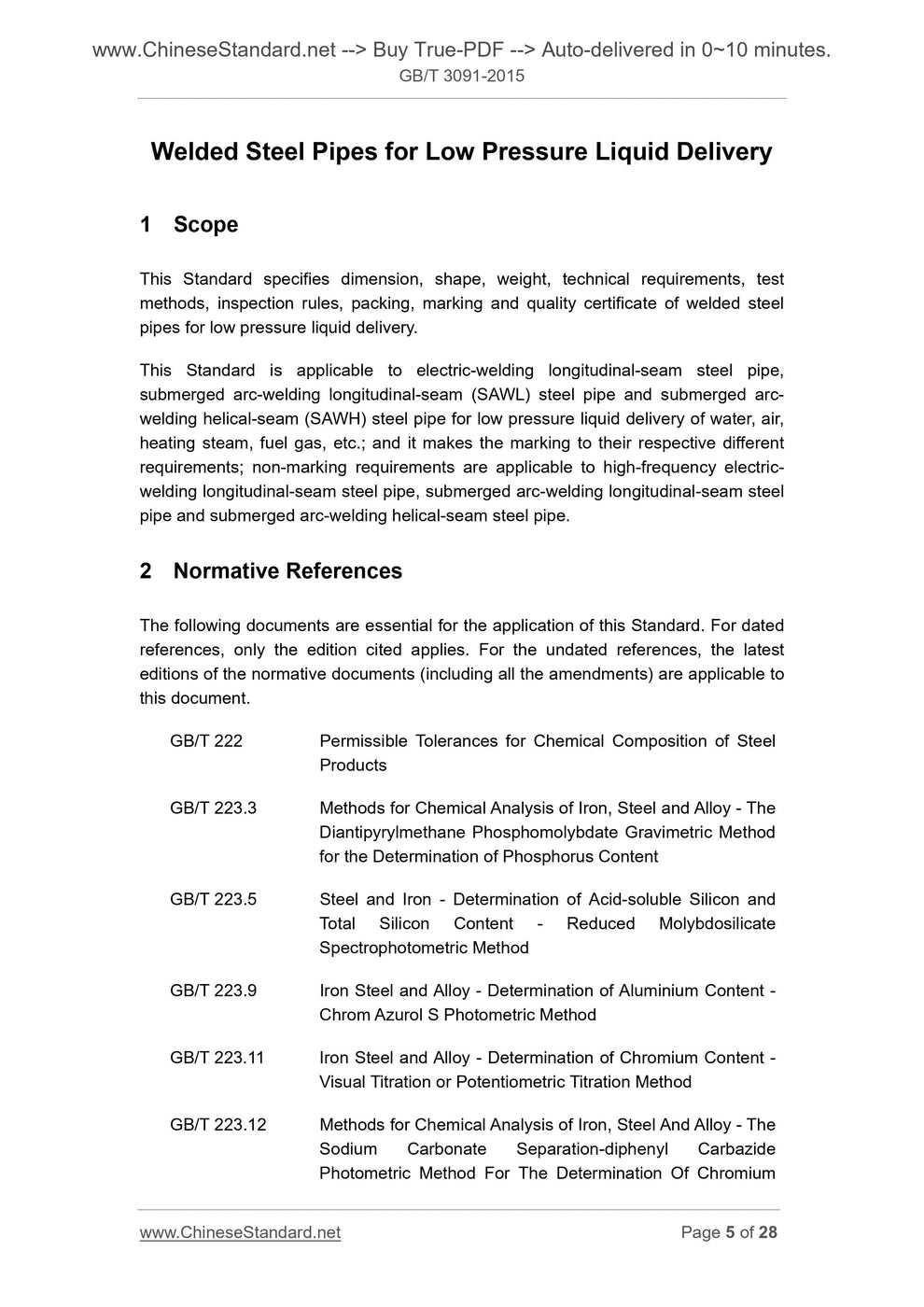 GB/T 3091-2015 English PDF (GB/T3091-2015) – www.ChineseStandard.us (www.ChineseStandard.net)