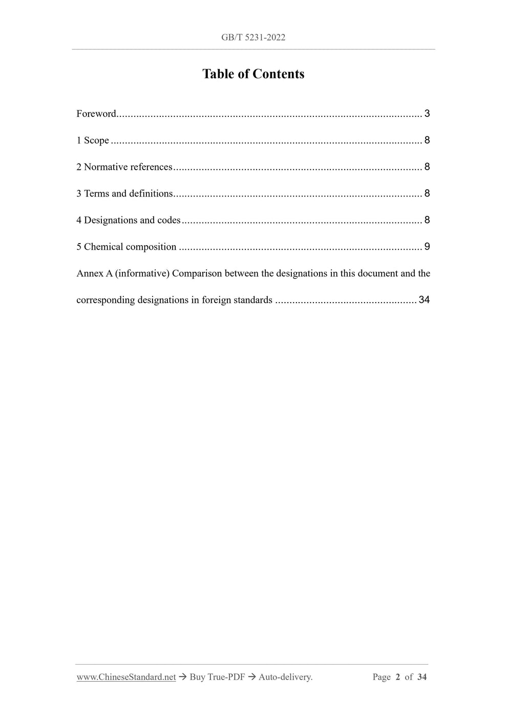 GB/T 5231-2022 English PDF (GB/T5231-2022) – www.ChineseStandard.us (www.ChineseStandard.net)