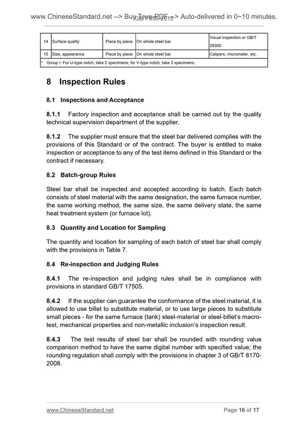GB/T 699-2015 English PDF (GB/T699-2015) – www.ChineseStandard.us (www.ChineseStandard.net)