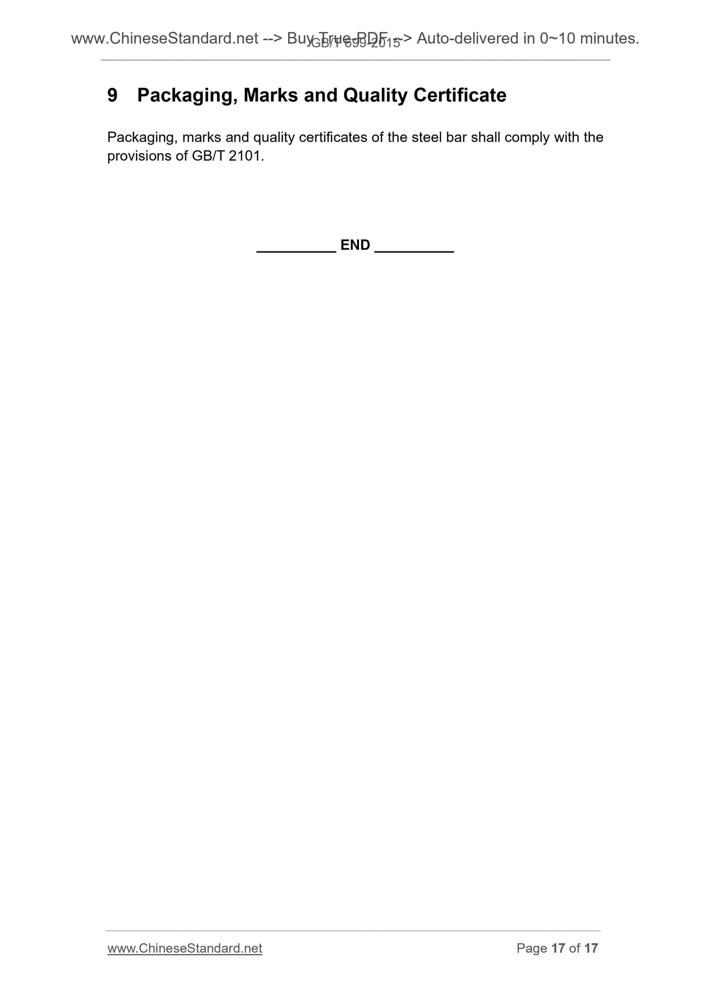 GB/T 699-2015 English PDF (GB/T699-2015) – www.ChineseStandard.us (www.ChineseStandard.net)