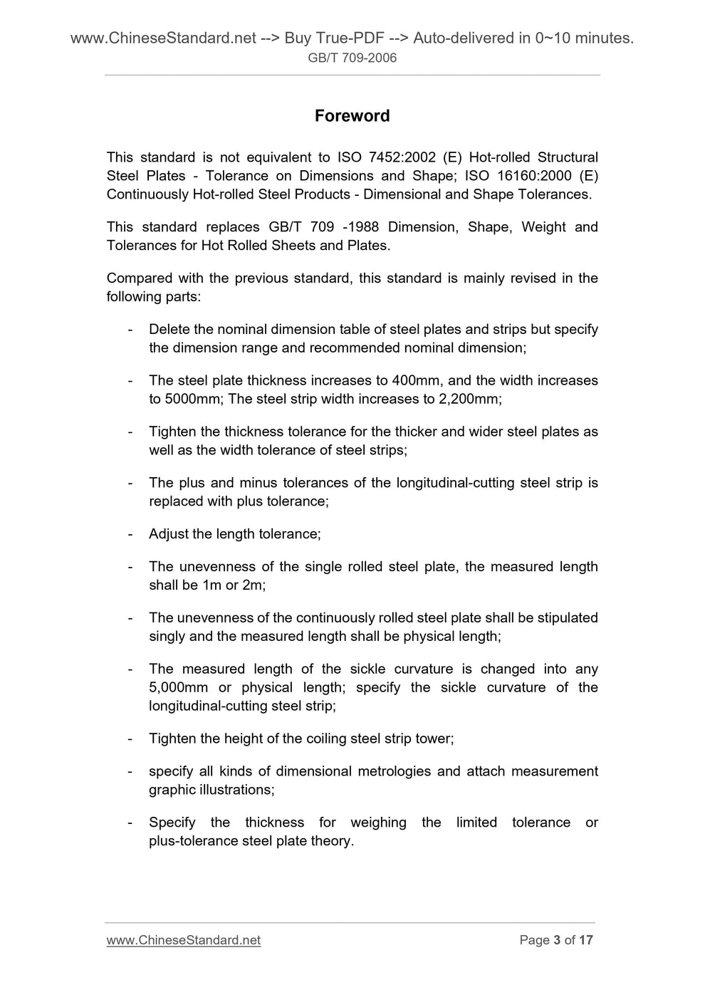 GB/T 709-2006 English PDF (GB/T709-2006) – www.ChineseStandard.us (www.ChineseStandard.net)