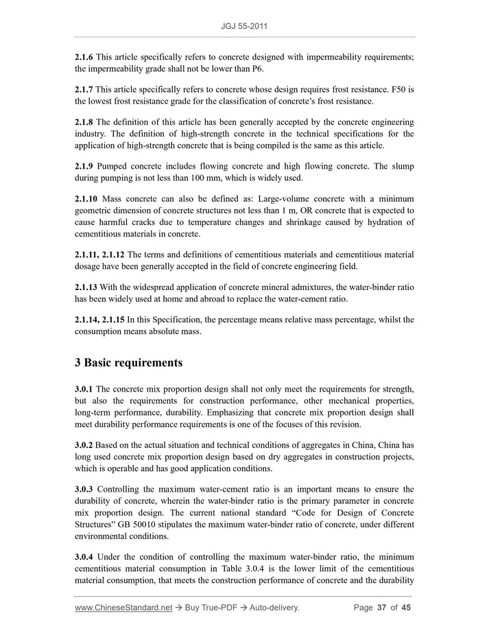 JGJ 55-2011 English PDF – www.ChineseStandard.us (www.ChineseStandard.net)